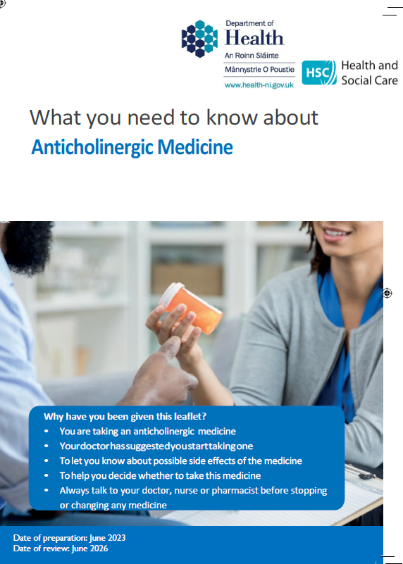 Anticholinergic Medicine | NI Formulary